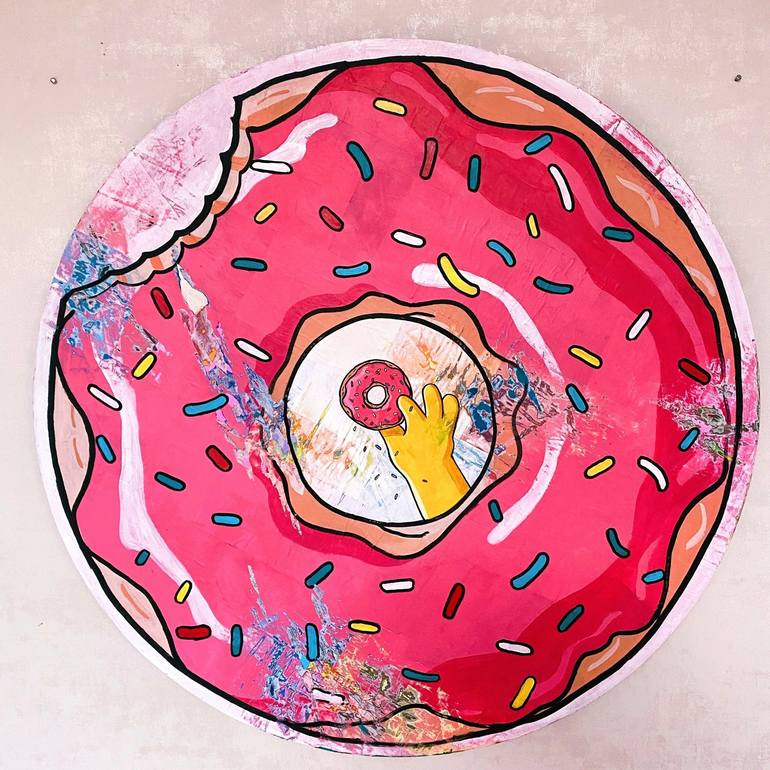 Doughnut Painting by Jiwoun Jang | Saatchi Art