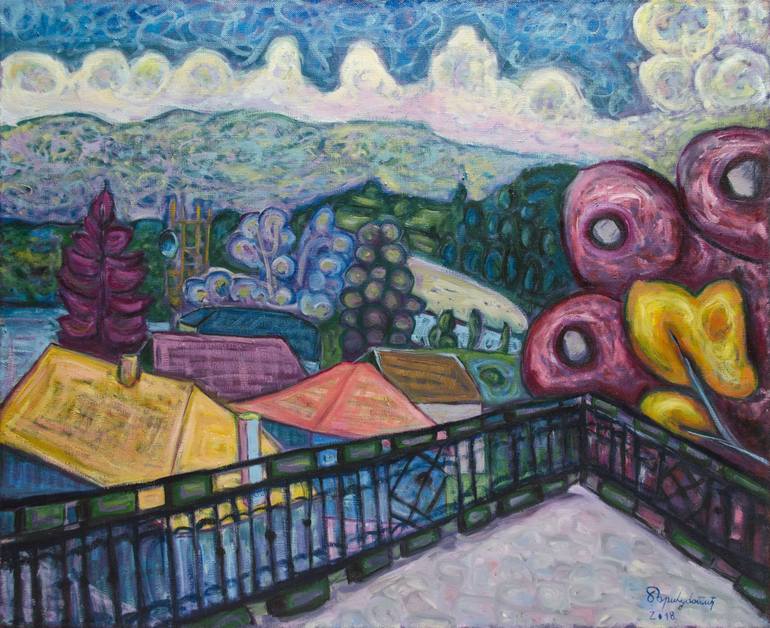 City of Glamoc Painting by Boris Subotic | Saatchi Art