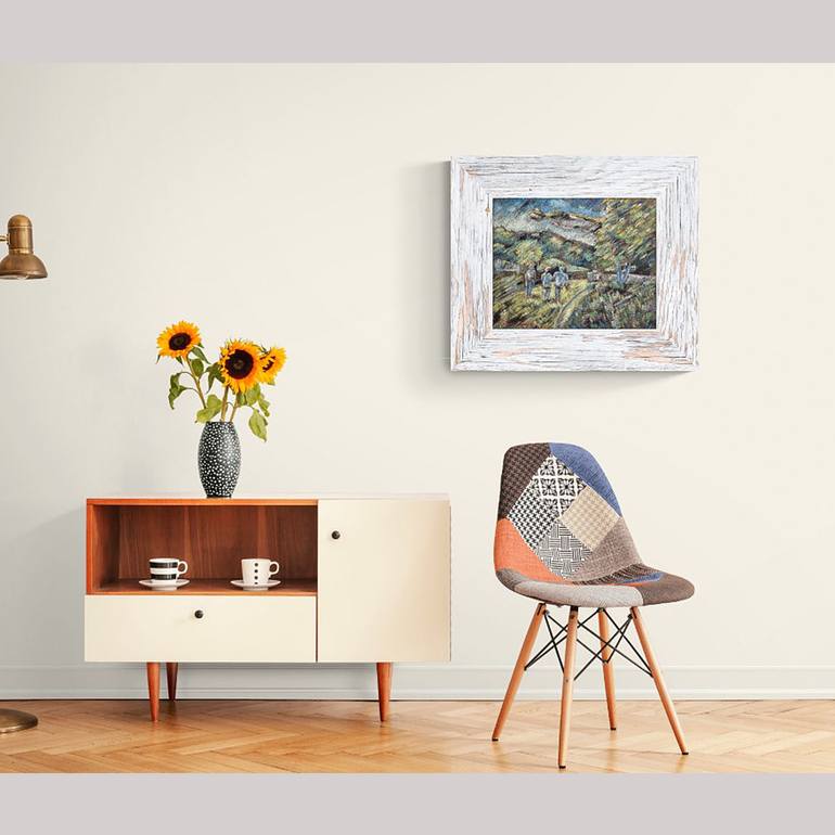 At the top of Mountain Painting by Boris Subotic | Saatchi Art