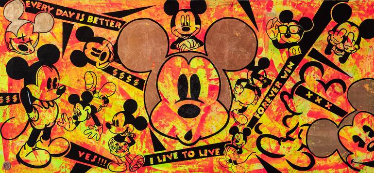 MICKEY MOUSE Painting by JoGis Art | Saatchi Art