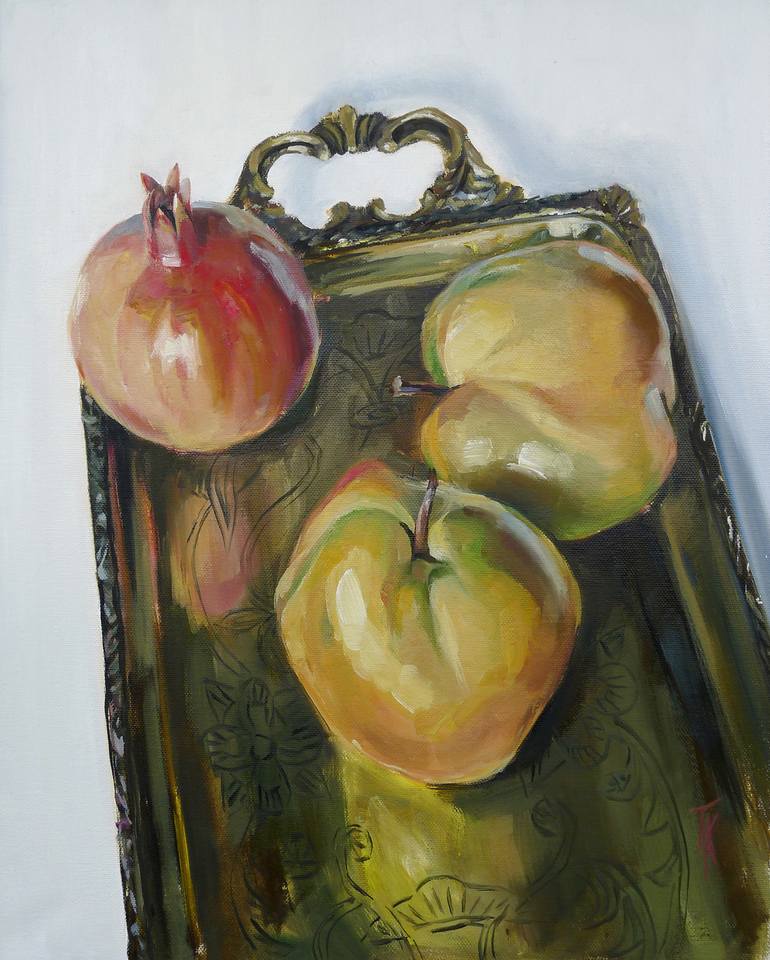 Brass still life Painting by Tatyana Kaganets | Saatchi Art