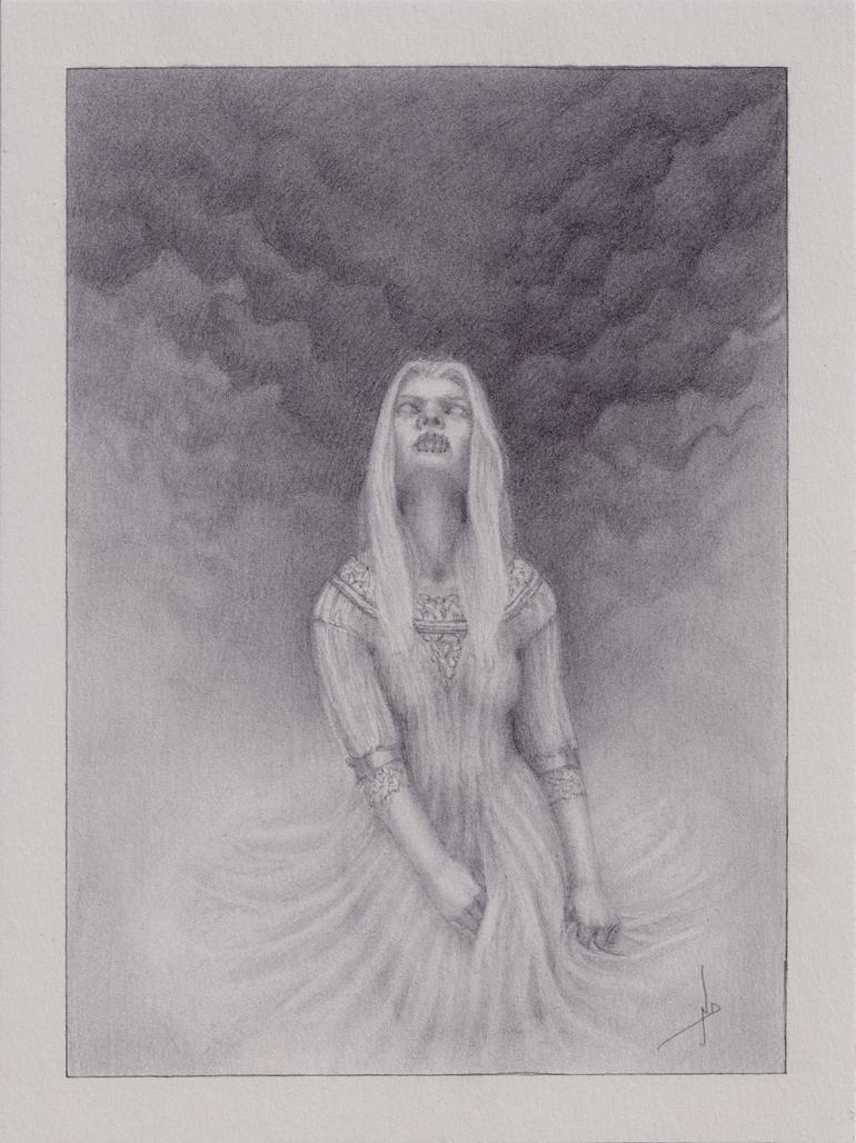 The Seer That Couldn't Speak Drawing by Nicole Drews | Saatchi Art
