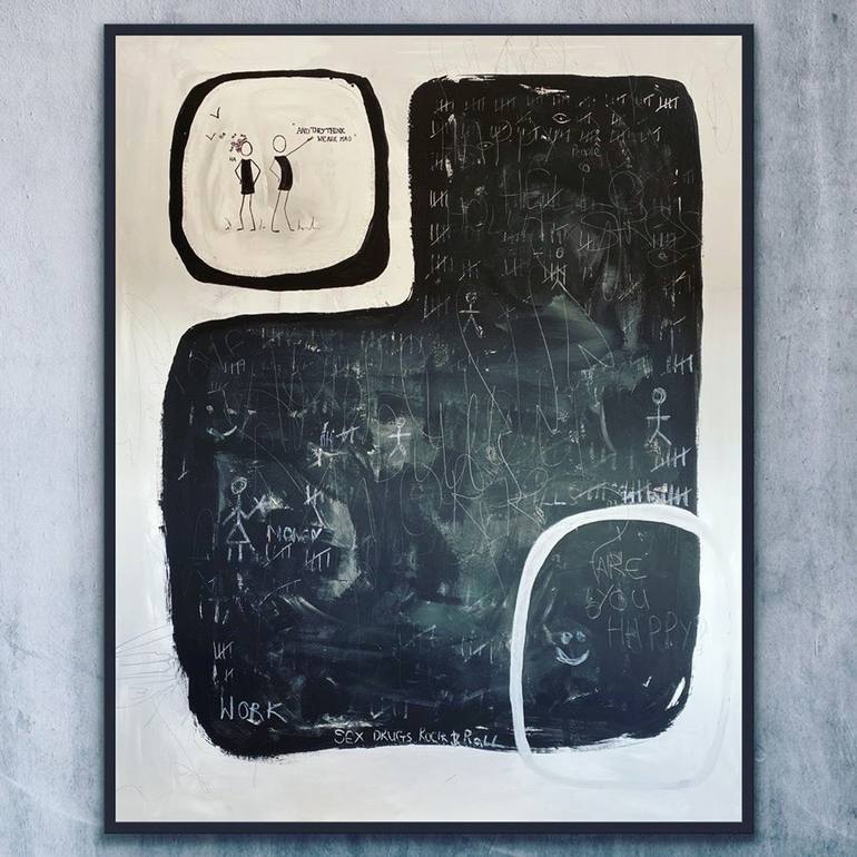 And They Think We Are Mad Painting by Jessica Thacker | Saatchi Art