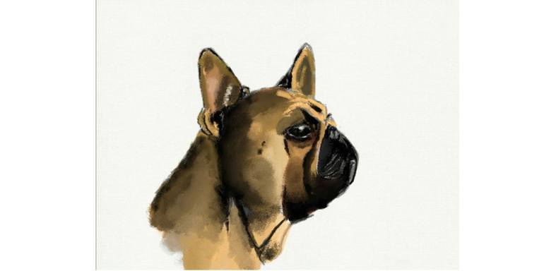 French Bulldog painting Painting by Destiny Freeman | Saatchi Art