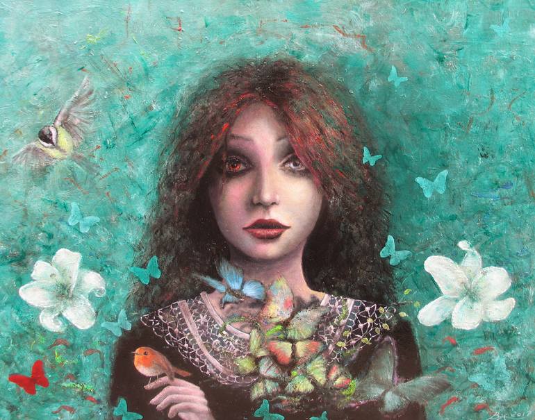 Dont Wake The Dreamer Painting by Bjoern Haugaard | Saatchi Art