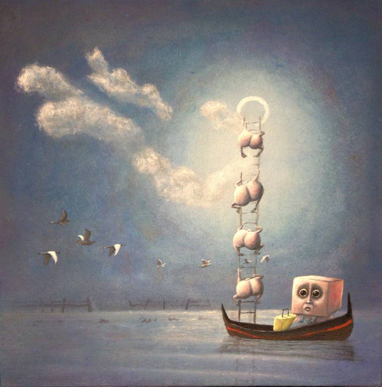 Heavens Gate Painting by Bjoern Haugaard | Saatchi Art