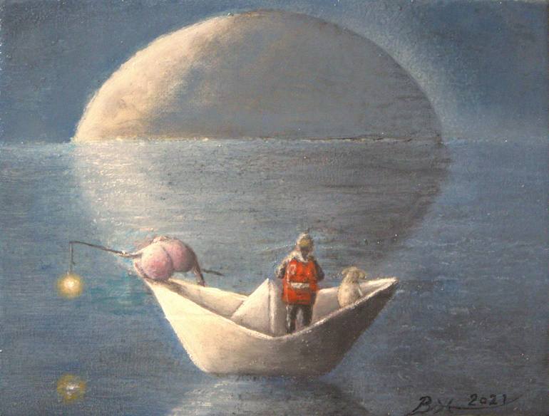 Traveller Painting by Bjoern Haugaard | Saatchi Art