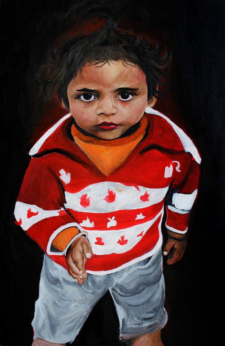 The Child Painting by Crystal Kwan | Saatchi Art