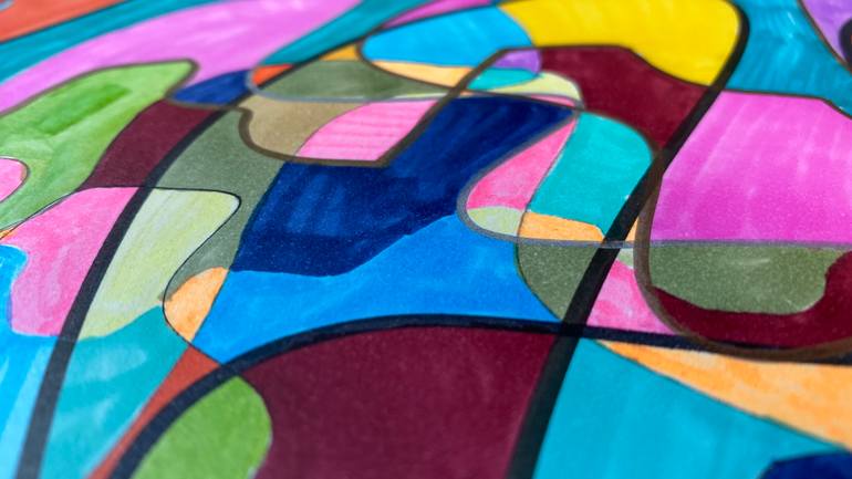 Back in the groove Painting by Louis Edoo | Saatchi Art