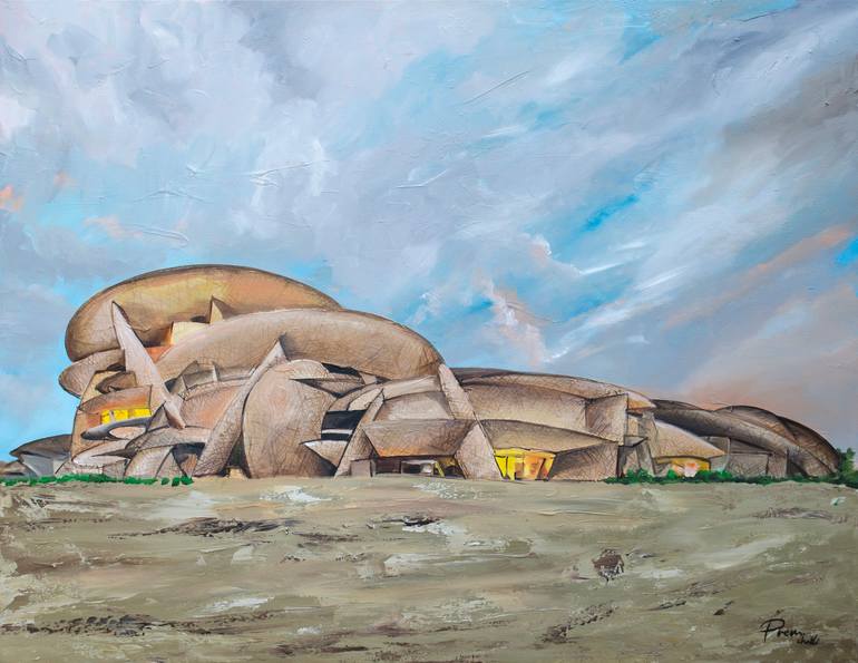 Inter National Museum of Qatar Painting by Prem Chokli | Saatchi Art