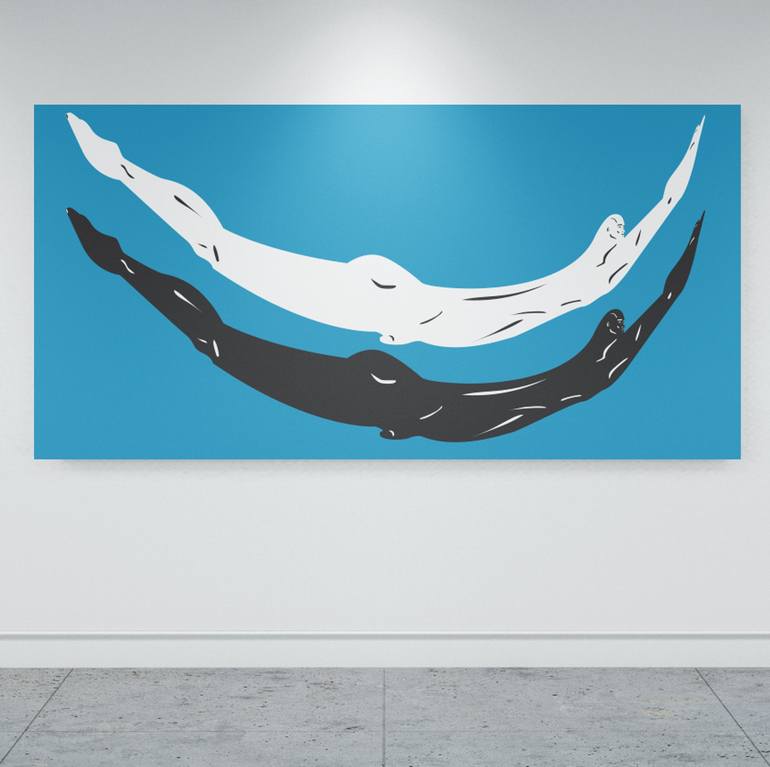 Synchronous Diving Painting by Artur Soletskyi | Saatchi Art