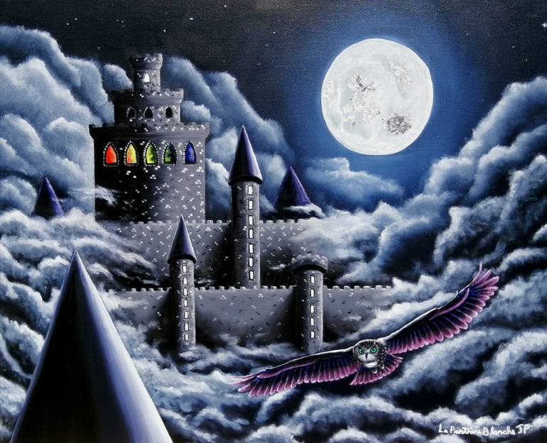 Le Maître de la nuit Painting by Jessie Poitras | Saatchi Art
