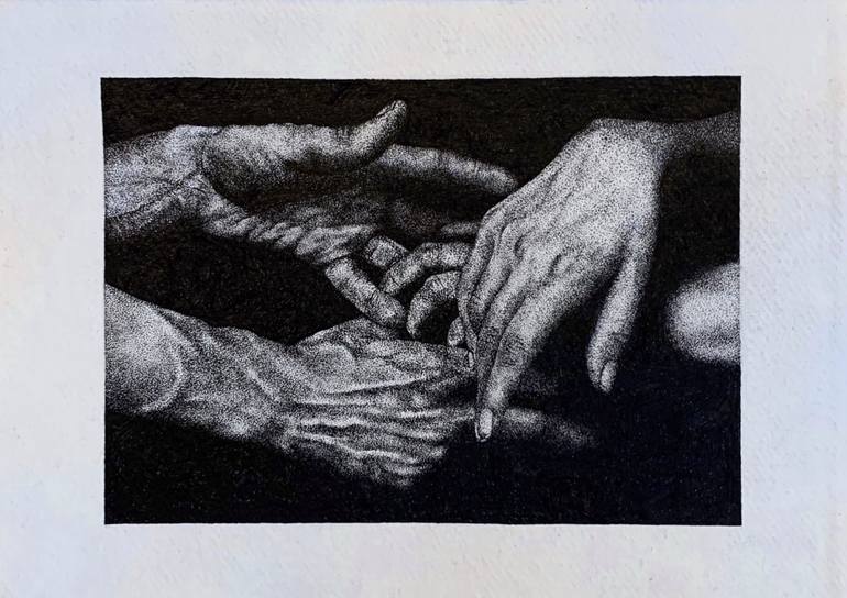 Reaching Drawing by Isabel Astley | Saatchi Art