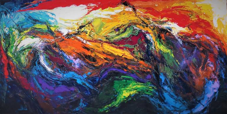 Emotional color Painting by Thanh Quang | Saatchi Art