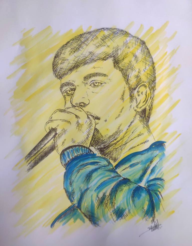 Portrait sketch Drawing by Dharmik Lakhani | Saatchi Art