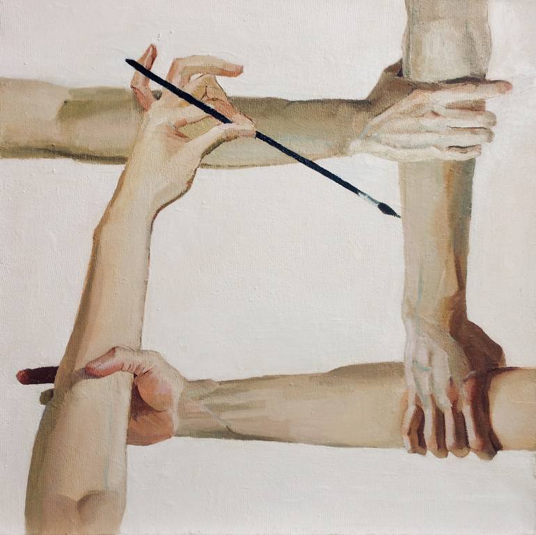 left-handed(extraordinary) Painting by Elena Nikolaeva | Saatchi Art