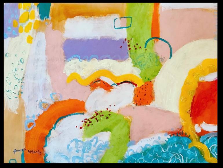 Beach Party Painting by Hannah Roberts | Saatchi Art
