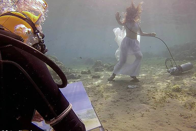 Ghost of The White Lady (triptych). The original artwork painted ...