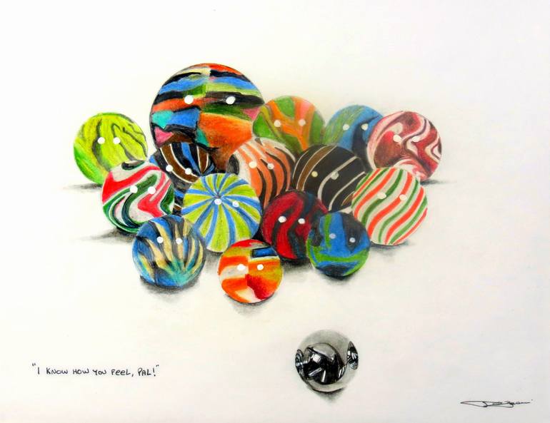 I know how you feel, Pal! Drawing by Daniel Bassani | Saatchi Art