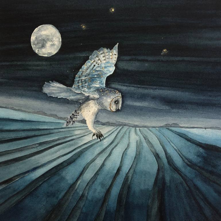 The bewitching hour Painting by Julie Lushnikov | Saatchi Art