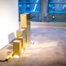 Pedestals in Brass Featuring Animation in Gold Sculpture by Allison ...