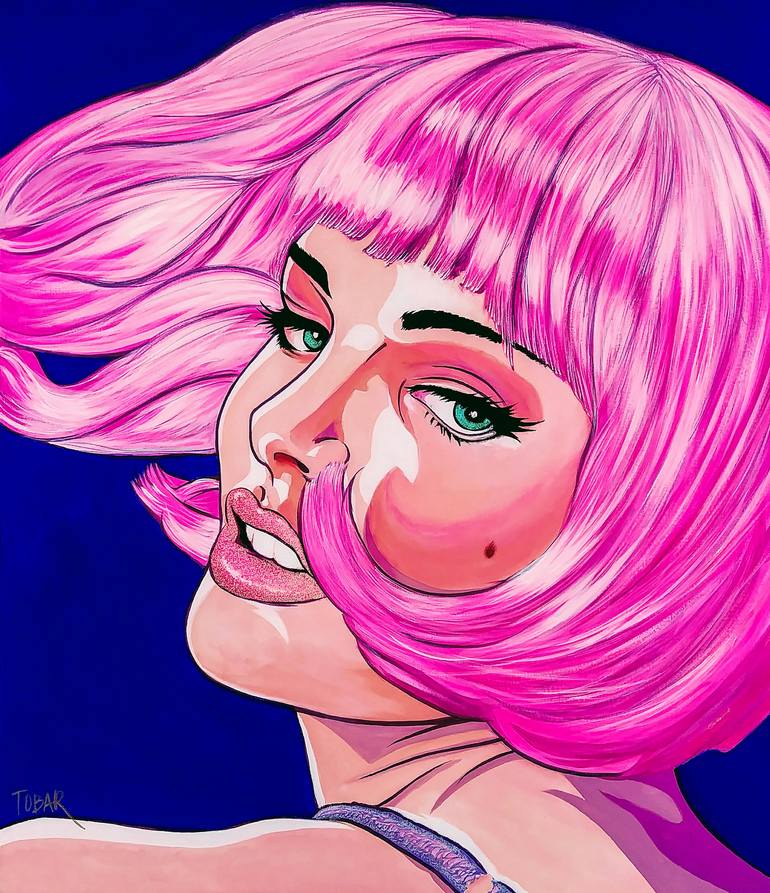 Closer to Natalie Painting by Pop Art World | Saatchi Art