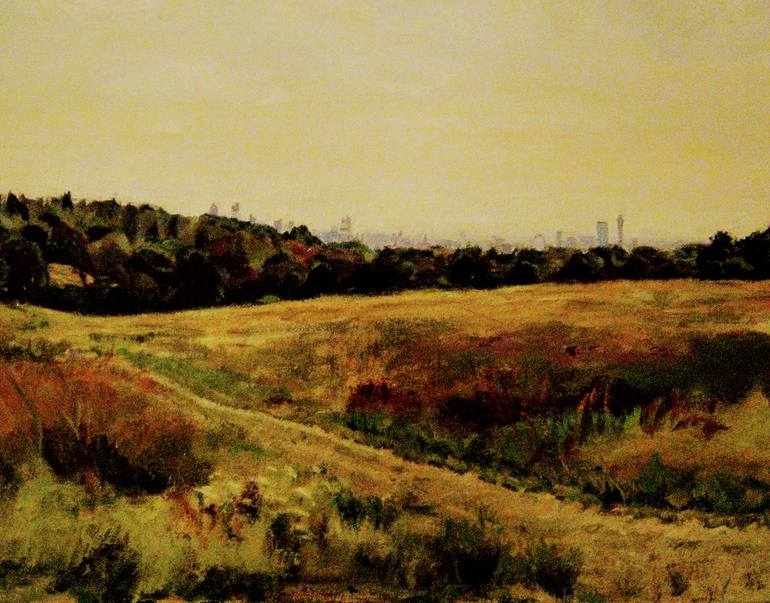 Heath skyline Painting by Sally Hyman | Saatchi Art