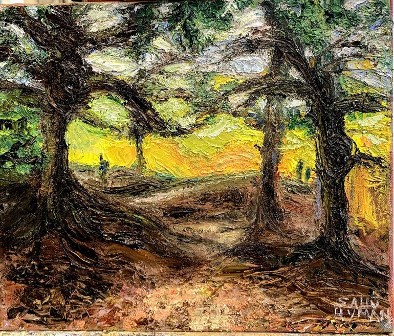 Heath in Autumn Painting by Sally Hyman | Saatchi Art