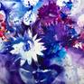 Violett Flowers Painting by Inna Pavlecka-Tumarkin | Saatchi Art