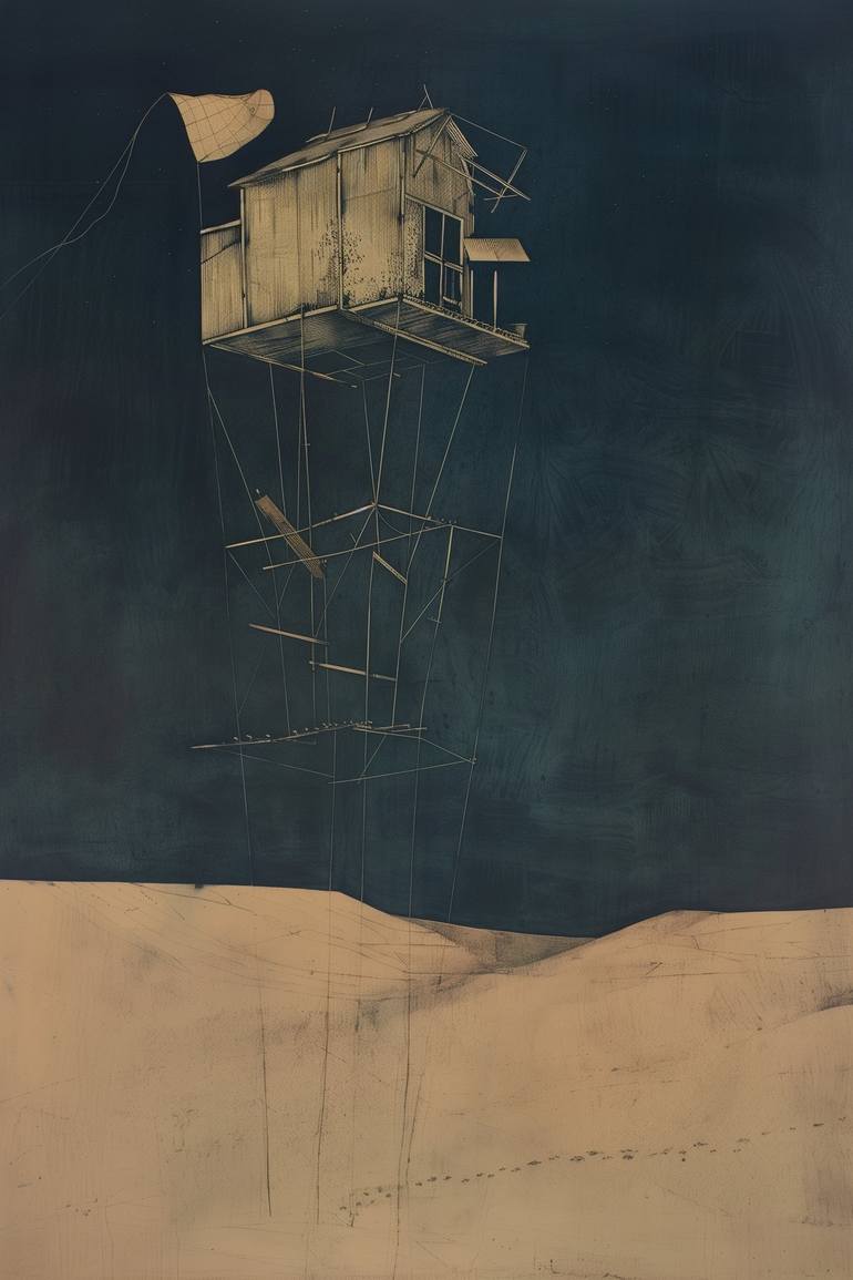 Flying house on the beach of the winds - 10 Digital by Michael Spengler ...
