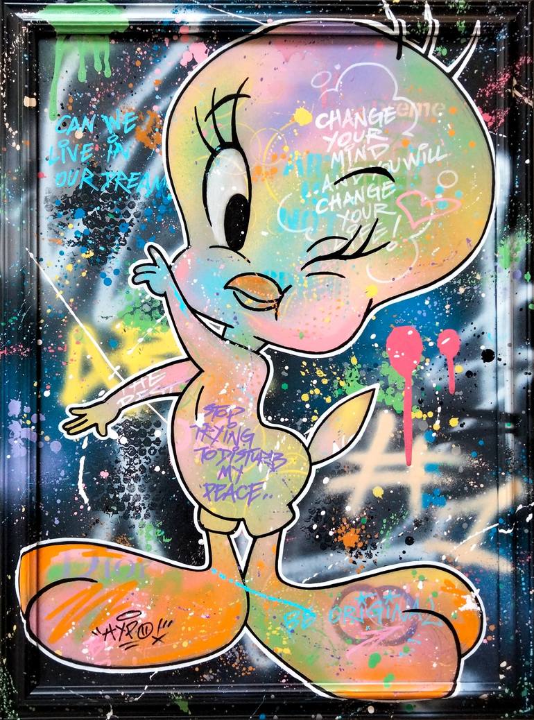 Tweety - Blueprint Painting by Alessio Hassan Alì | Saatchi Art