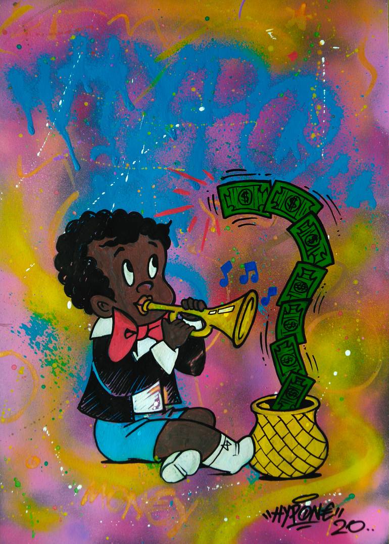 The little magic trumpet Painting by Alessio Hassan Alì | Saatchi Art