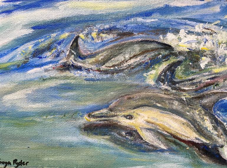 Magicians of the sea Painting by Freya Ryder | Saatchi Art