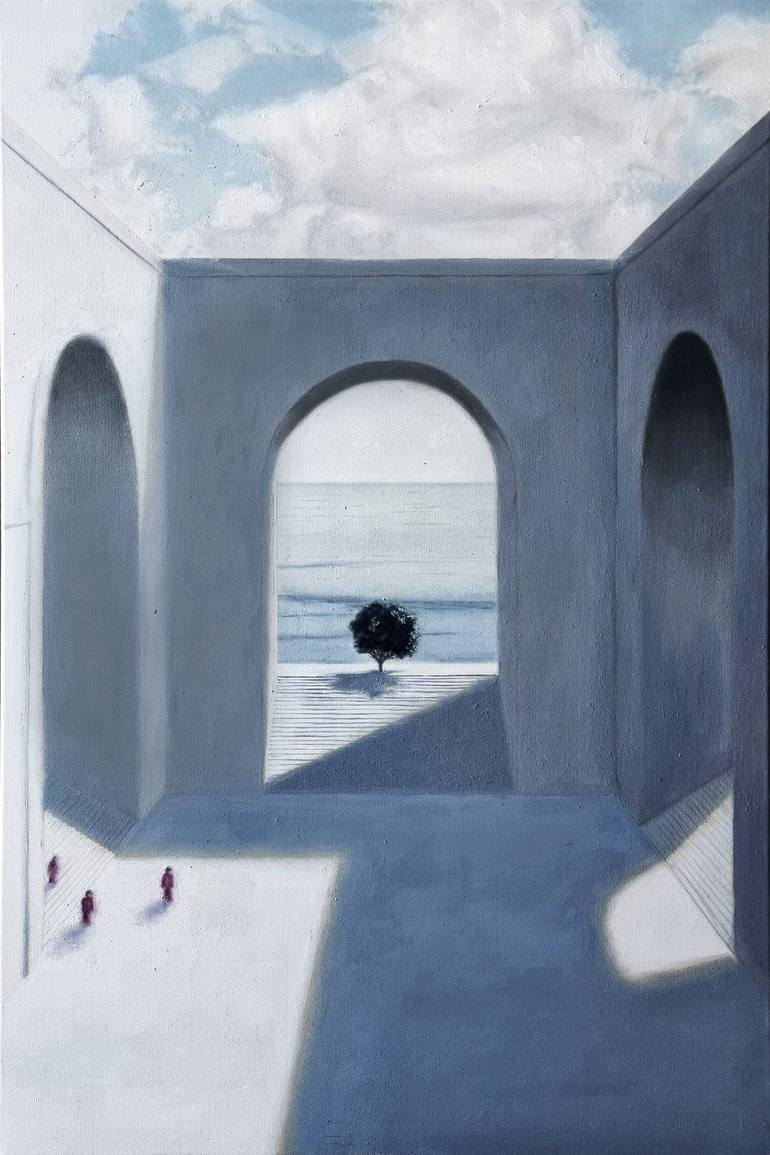 The Temple Painting by Vito Volante | Saatchi Art