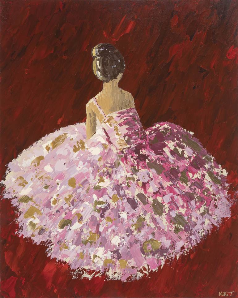 Ballerina Painting by Kiki Tolman | Saatchi Art