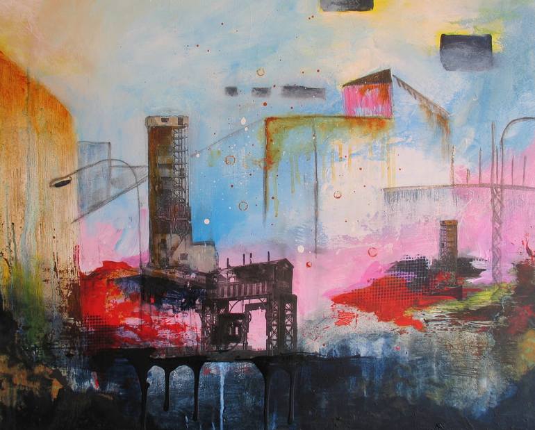 Work Environment Painting by Jeanne Krabbendam | Saatchi Art