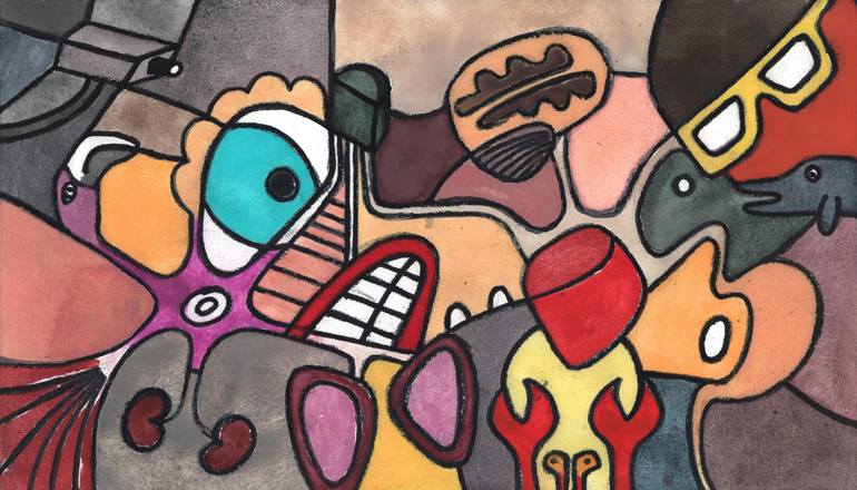 Discordant Methodology Painting by ᴠᴀɴ ᴅᴇɴ ʜᴏᴏᴠᴇɴ | Saatchi Art