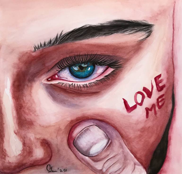 Love me Painting by Suleman Rehman | Saatchi Art