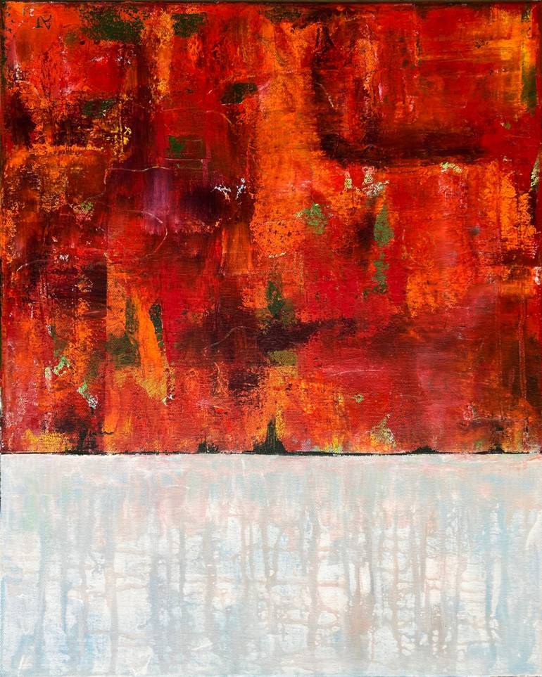 Red Rhapsody Painting by Amrita Tandon | Saatchi Art