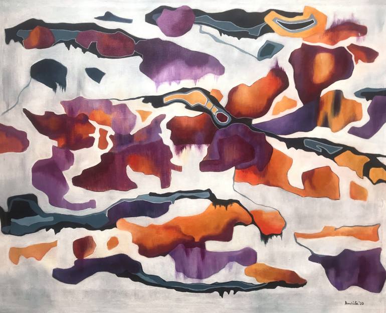 Searching for Home Painting by Amrita Tandon | Saatchi Art