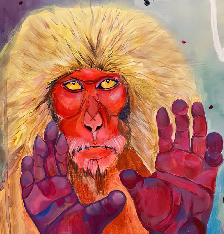 Primates Painting by Alisia Luginina | Saatchi Art