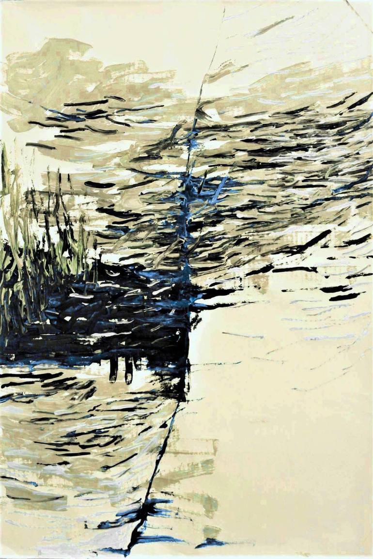 into the wind Painting by Karun Lazar | Saatchi Art