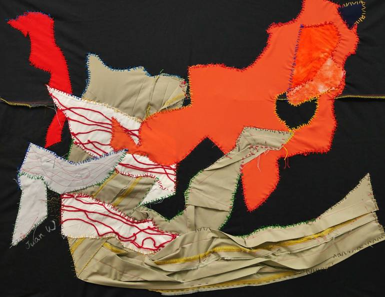 Taking Wing Collage by Wang Juan | Saatchi Art