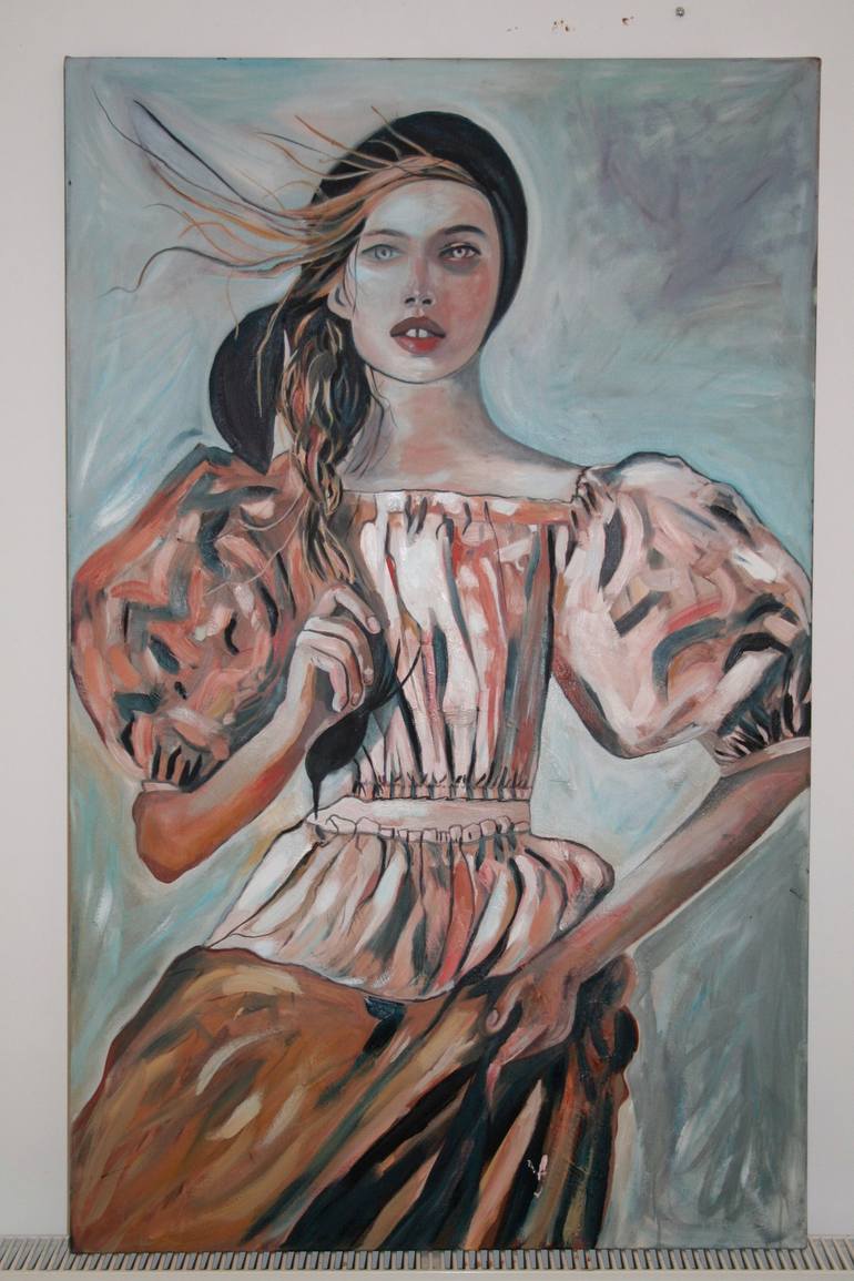 The Figure Head From The Ship Painting by Sezan Mourat-sansom | Saatchi Art