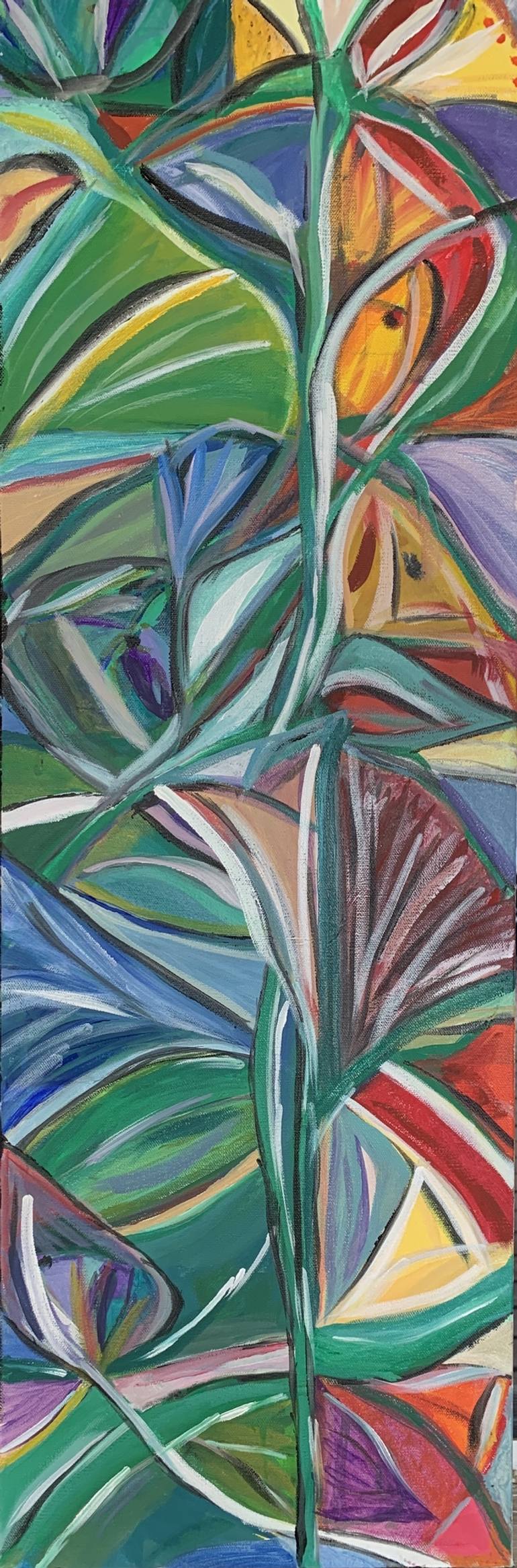 Golden Bloom Painting by Lori Loftis Jones | Saatchi Art