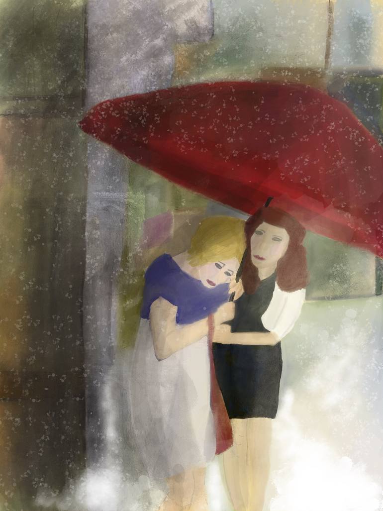 Shelter in the Storm Painting by Lori Loftis Jones | Saatchi Art