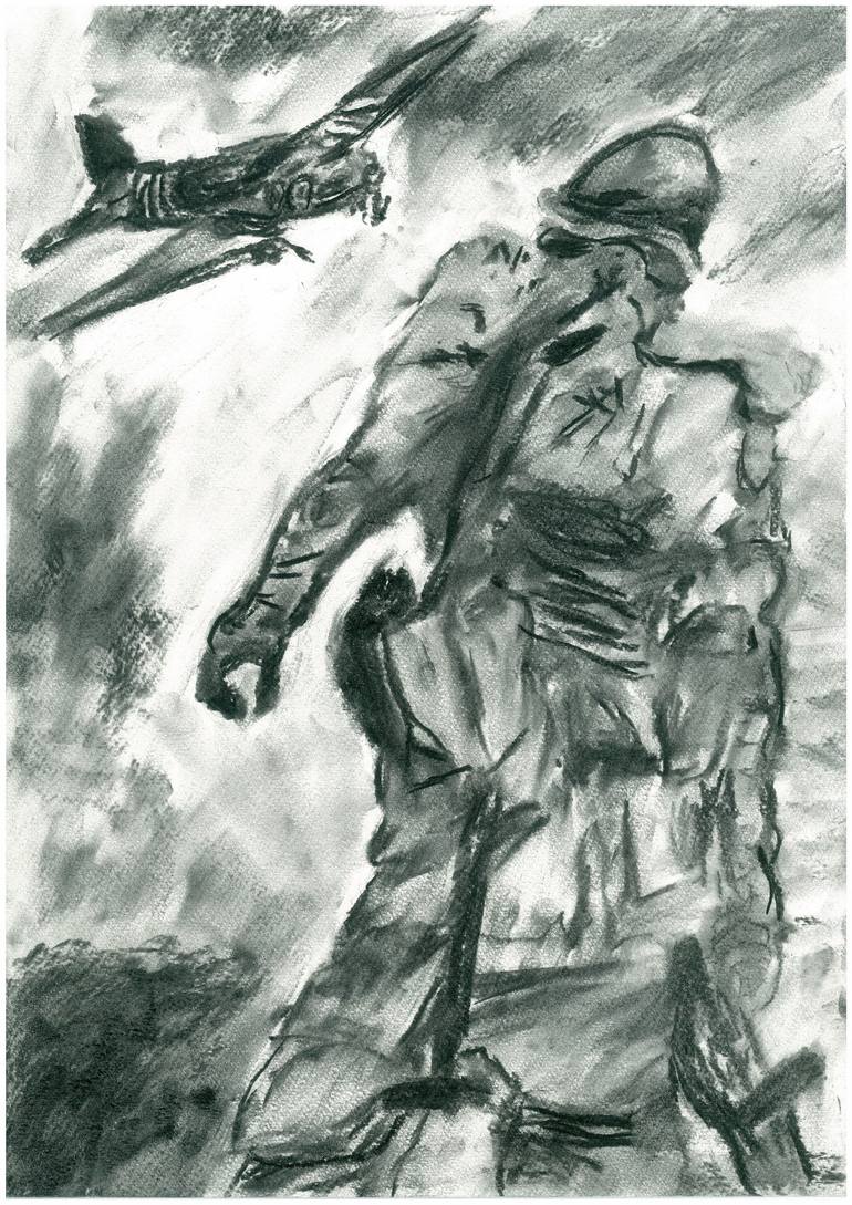 The Hero Drawing by Katya Raskina | Saatchi Art