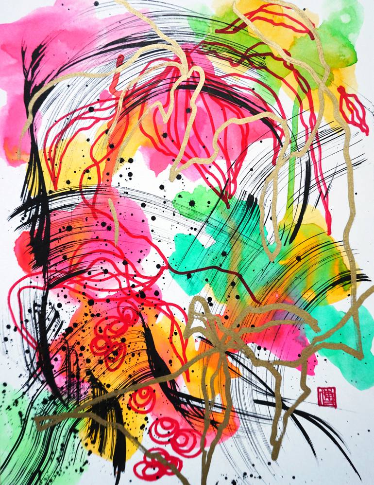 New Hope No.012020 (Piano Sonata) Painting by Odilia Fu | Saatchi Art