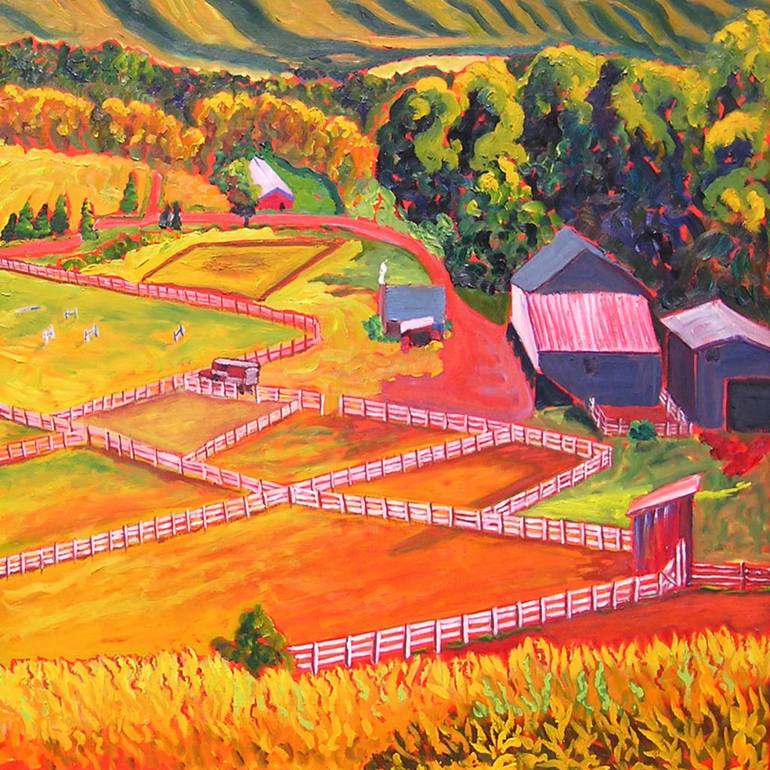 Broken Arm Farm Painting by Kathleen Frank | Saatchi Art