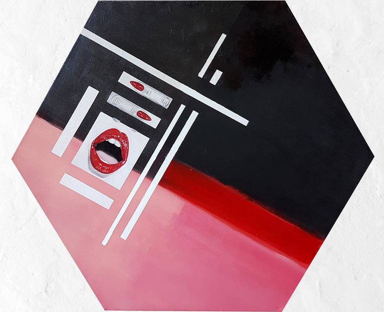 Tri-Color Painting by Aleksandra Sova | Saatchi Art